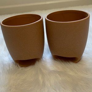 Source Unknown | Accents | Nwot 2 5 Pots With Pinched Bottom Design ...